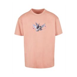 Kurzarmshirt "Upscale by Mister Tee Herren Vive la Liberte Oversize Tee", Jungen, Gr. M, amber, 100% Baumwolle, UPSCALE BY MISTER TEE, unifarben, oversize, Rundhals, Shirts