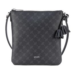 JOOP! Schultertasche JOOP "flora 1.0 dia shoulderbag mvz1", Damen, Gr. B/H/T: 24cm x 26cm x 3cm, phantom, Lederimitat, Taschen Schultertasche, Damen Umh&auml;ngetasche mit verstellbarem Schulterriemen