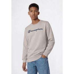 Sweatshirt Champion "SPORTWEAR CREWNECK Standard Fit", Jungen, Gr. M, beige (inb), Obermaterial: 55% Baumwolle, 45% Polyester, normal, Rundhals, Sweatshirts Sweatshirt, f&uuml;r Kinder, sportlicher Stil, Rundhalsausschnitt, ohne Verschluss