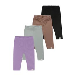 Erstausstattungspaket Liliput "Leggingsset", M&auml;dchen, Gr. 110/116, lila, 79% Baumwolle, 17% Polyester, 4% Elasthan, KOB Set-Artikel Erstausstattungspaket, in moderner Ripp-Qualit&auml;t