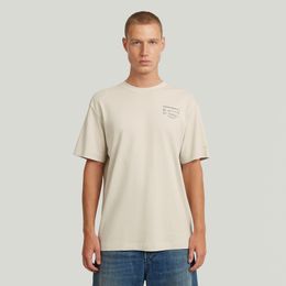 G-Star Raw T-Shirt G-STAR "Script", Jungen, Gr. XXL, wei&szlig;bait, Jersey, Obermaterial: 100% Baumwolle, bedruckt, regular fit h&uuml;ftbedeckend, Rundhals, abgesteppte Kante, Shirts T-Shirt, mit kleinem Print auf der Brust, Regular Fit