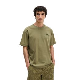 Marc O'Polo T-Shirt MARC O'POLO "mit saisonalem R&uuml;ckenprint", Jungen, Gr. L, gr&uuml;n (fresh seaweed), Obermaterial: 100% Baumwolle, unifarben, Basic, relaxed fit, Rundhals, normaler Saum, Shirts T-Shirt