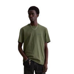 Marc O'Polo T-Shirt MARC O'POLO DENIM "aus schwerem Bio-Baumwoll-Jersey", Jungen, Gr. L, schwarz moss, Obermaterial: 100% Baumwolle, unifarben, Basic, relaxed fit, Rundhals, normaler Saum, Shirts T-Shirt