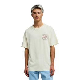 T-Shirt Quiksilver "Curve Palm", Jungen, Gr. L, bone wei&szlig;, Obermaterial: 80% Baumwolle, 20% Hanf., Shirts T-Shirt