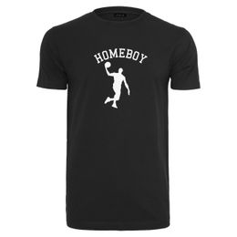 T-Shirt MisterTee "MisterTee Homeboy Tee", Jungen, Gr. M, schwarz, 100% Baumwolle, unifarben, normal, Rundhals, Shirts T-Shirt