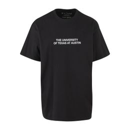 T-Shirt "Upscale by Mister Tee Texas Longhorns Football Oversize Tee", Jungen, Gr. M, schwarz, 100% Baumwolle, UPSCALE BY MISTER TEE, bedruckt, oversize, Rundhals, Shirts T-Shirt