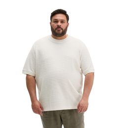 Marc O'Polo T-Shirt MARC O'POLO "aus weichem Boucl&eacute;-Jersey", Jungen, Gr. 3XL, silky wei&szlig;, Obermaterial: 64% Baumwolle, 36% Polyester, unifarben, Basic, regular fit, Rundhals, Shirts T-Shirt