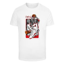 Kurzarmshirt MisterTee "MisterTee Herren Ballin Hard 1991 Tee", Jungen, Gr. 5XL, wei&szlig;, 100% Baumwolle, bedruckt, normal, Rundhals, Shirts