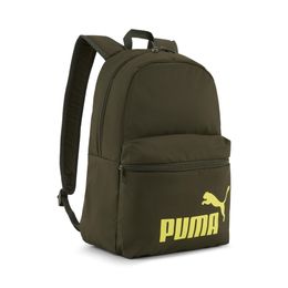 Rucksack Puma "PHASE BACKPACK", schwarz olive, colorpop, Rucks&auml;cke, Damen, Netz, Obermaterial: 100% Polyester, unifarben, Rucksack, f&uuml;r Ferien, Festival, Reise und Sportmode