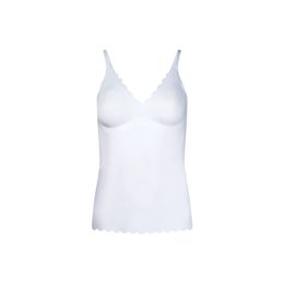 Unterhemd Skiny "Unterhemd Da. Spaghettishirt herausn. Pads Sensation 1er Pack", Damen, Gr. L, N-Gr, wei&szlig;, Obermaterial: 56% Polyamid PA. 44% Elasthan EL., Unterhemden Unterhemd