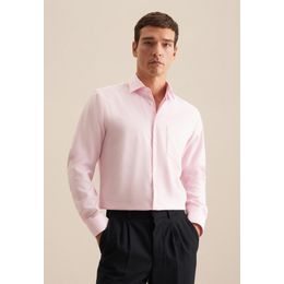 Businesshemd Seidensticker "Schwarze Rose", Herren, Gr. L (42), normale &Auml;rmell&auml;ngen, ros&eacute;, 100% Baumwolle, unifarben, comfort fit, 2-Knopf-Manschette, Hemden, Comfort 1/1 Kentkragen Uni