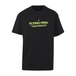T-Shirt "Upscale by Mister Tee I am Flying Oversize Tee", Jungen, Gr. L, schwarz, 100% Baumwolle, UPSCALE BY MISTER TEE, bedruckt, oversize, Rundhals, Shirts T-Shirt