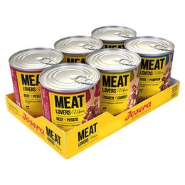 Josera Meat Lovers Menu Hunde-Nassfutter ohne Zuckerzusatz 6x800g