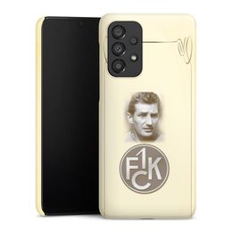 DeinDesign Galaxy A33 5G Handy Premium Case Smartphone Handyh&uuml;lle Schutzh&uuml;lle gl&auml;nzend Fritz Walter 1. Fc Kaiserslautern Logo Premium Case