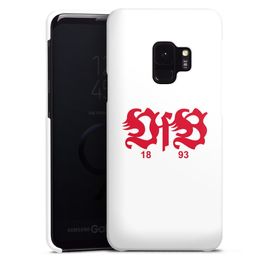 DeinDesign Galaxy S9 Handy Premium Case Smartphone Handyh&uuml;lle Schutzh&uuml;lle matt Official Licensed Product Lettering Vfb Stuttgart Premium Case