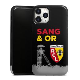 DeinDesign iPhone 11 Pro Handy Panzer Handyh&uuml;lle robuste Outdoor H&uuml;lle Schutzh&uuml;lle gl&auml;nzend Racing Club De Lens Rcl Official Licensed Product Tough Case