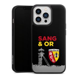 DeinDesign iPhone 13 Pro Handy Premium Silikon H&uuml;lle Handyh&uuml;lle schwarz Case Racing Club De Lens Official Licensed Product Rcl Silikon Premium Case
