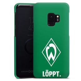 DeinDesign Galaxy S9 Handy Premium Case Smartphone Handyh&uuml;lle Schutzh&uuml;lle matt Sv Werder Bremen Statement Official Licensed Product Premium Case