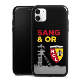 DeinDesign iPhone 11 Handy Silikon H&uuml;lle Case schwarz Handyh&uuml;lle Official Licensed Product Racing Club De Lens Rcl
