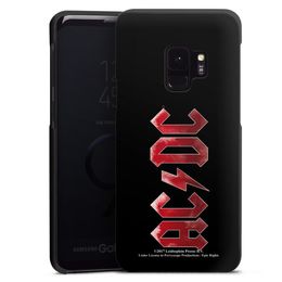 DeinDesign Galaxy S9 Handy Premium Case Smartphone Handyh&uuml;lle Schutzh&uuml;lle matt Acdc Merchandise Logo Premium Case