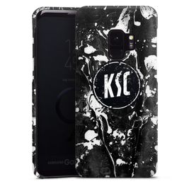 DeinDesign Galaxy S9 Handy Premium Case Smartphone Handyh&uuml;lle Schutzh&uuml;lle matt Karlsruher Sc Ksc Official Licensed Product Premium Case