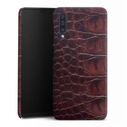 DeinDesign Galaxy A50 Handy Premium Case Smartphone Handyh&uuml;lle Schutzh&uuml;lle matt Leather Crocodile Animal Print Premium Case