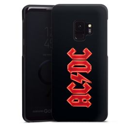 DeinDesign Galaxy S9 Handy Premium Case Smartphone Handyh&uuml;lle Schutzh&uuml;lle matt Official Licensed Product Acdc Logo Premium Case