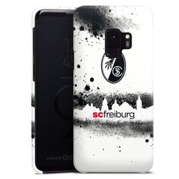 DeinDesign Galaxy S9 Handy Premium Case Smartphone Handyh&uuml;lle Schutzh&uuml;lle matt Skyline Sc Freiburg Logo Premium Case