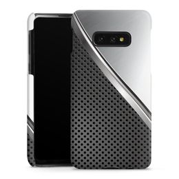 DeinDesign Galaxy S10e Handy Premium Case Smartphone Handyh&uuml;lle Schutzh&uuml;lle matt Steel Metall Carbon Premium Case