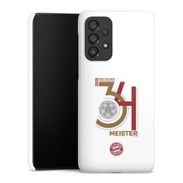 DeinDesign Galaxy A33 5G Handy Premium Case Smartphone Handyh&uuml;lle Schutzh&uuml;lle gl&auml;nzend Master Official Licensed Product Fc Bayern M&uuml;nchen Premium Case
