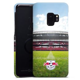 DeinDesign Galaxy S9 Handy Premium Case Smartphone Handyh&uuml;lle Schutzh&uuml;lle matt Stadium Rb Leipzig Official Licensed Product Premium Case