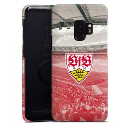DeinDesign Galaxy S9 Handy Premium Case Smartphone Handyh&uuml;lle Schutzh&uuml;lle matt Stadium Vfb Stuttgart Official Licensed Product Premium Case