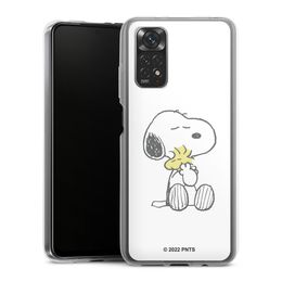 DeinDesign Xiaomi Redmi Note 11S Handy Silikon H&uuml;lle Case transparent Handyh&uuml;lle Snoopy Love Peanuts Silikon Case