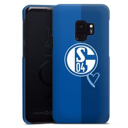 DeinDesign Galaxy S9 Handy Premium Case Smartphone Handyh&uuml;lle Schutzh&uuml;lle matt Heart Schalke 04 Fc Schalke 04 Premium Case
