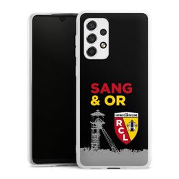 DeinDesign Galaxy A33 5G Handy Silikon H&uuml;lle Case transparent Handyh&uuml;lle Racing Club De Lens Rcl Official Licensed Product Silikon Case