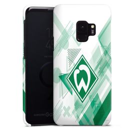 DeinDesign Galaxy S9 Handy Premium Case Smartphone Handyh&uuml;lle Schutzh&uuml;lle matt Official Licensed Product Sv Werder Bremen Muster Premium Case