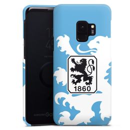 DeinDesign Galaxy S9 Handy Premium Case Smartphone Handyh&uuml;lle Schutzh&uuml;lle matt Coat Of Arms Tsv 1860 M&uuml;nchen Official Licensed Product Premium Case
