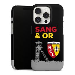 DeinDesign iPhone 15 Pro Handy Premium Case Smartphone Handyh&uuml;lle Schutzh&uuml;lle matt Racing Club De Lens Official Licensed Product Rcl Premium Case
