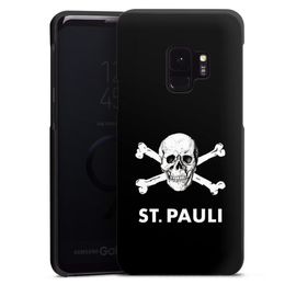 DeinDesign Galaxy S9 Handy Premium Case Smartphone Handyh&uuml;lle Schutzh&uuml;lle matt Totenkopf Fc St. Pauli Official Licensed Product Premium Case