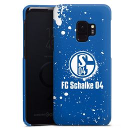 DeinDesign Galaxy S9 Handy Premium Case Smartphone Handyh&uuml;lle Schutzh&uuml;lle matt S04 Fc Schalke 04 Logo Premium Case