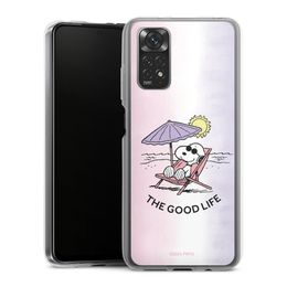 DeinDesign Xiaomi Redmi Note 11S Handy Silikon H&uuml;lle Case transparent Handyh&uuml;lle Snoopy Official Licensed Product Peanuts Silikon Case