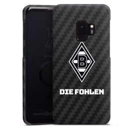 DeinDesign Galaxy S9 Handy Premium Case Smartphone Handyh&uuml;lle Schutzh&uuml;lle matt Borussia M&ouml;nchengladbach Carbon Gladbach Premium Case