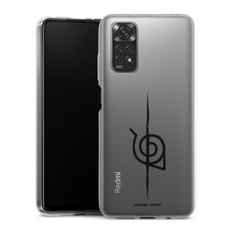 DeinDesign Xiaomi Redmi Note 11S Handy Silikon H&uuml;lle Case transparent Handyh&uuml;lle Konoha Sasuke Naruto Shippuden Silikon Case
