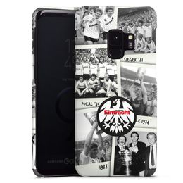 DeinDesign Galaxy S9 Handy Premium Case Smartphone Handyh&uuml;lle Schutzh&uuml;lle matt Retro Official Licensed Product Eintracht Frankfurt Premium Case