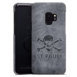 DeinDesign Galaxy S9 Handy Premium Case Smartphone Handyh&uuml;lle Schutzh&uuml;lle matt Logo Fc St. Pauli Concrete Premium Case