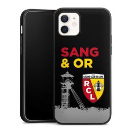 DeinDesign iPhone 12 Handy Premium Silikon H&uuml;lle Handyh&uuml;lle schwarz Case Racing Club De Lens Official Licensed Product Rcl Silikon Premium Case