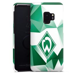 DeinDesign Galaxy S9 Handy Premium Case Smartphone Handyh&uuml;lle Schutzh&uuml;lle matt Tarnmuster Sv Werder Bremen Official Licensed Product Premium Case