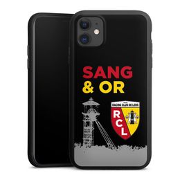 DeinDesign iPhone 11 Handy Premium Silikon H&uuml;lle Handyh&uuml;lle schwarz Case Official Licensed Product Racing Club De Lens Rcl Silikon Premium Case