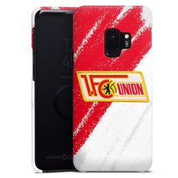 DeinDesign Galaxy S9 Handy Premium Case Smartphone Handyh&uuml;lle Schutzh&uuml;lle matt 1. Fc Union Berlin Logo Official Licensed Product Premium Case