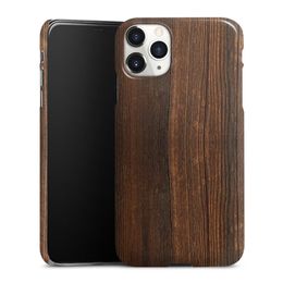 DeinDesign iPhone 11 Pro Max Handy Premium Case Smartphone Handyh&uuml;lle Schutzh&uuml;lle gl&auml;nzend Nut Tree Wood Wooden Look Premium Case